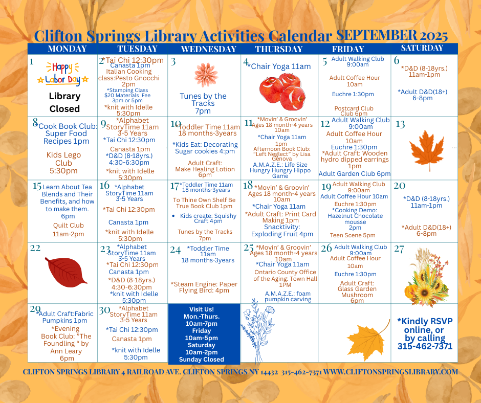 Clifton Springs Library – Serving the community since 1895
